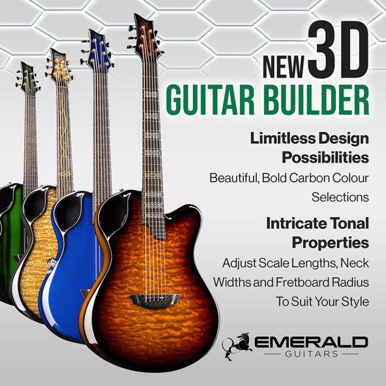 The Emerald 3D Guitar Builder: Design Your Own Carbon Fiber Guitar ...