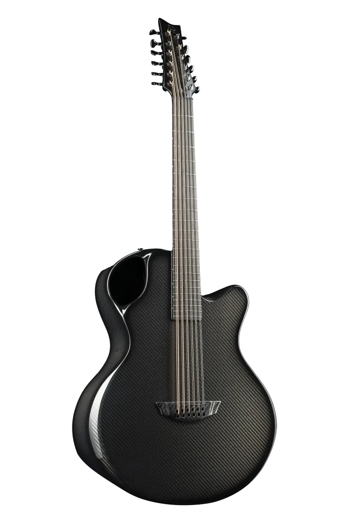 X30-12 String Black - Emerald Guitars