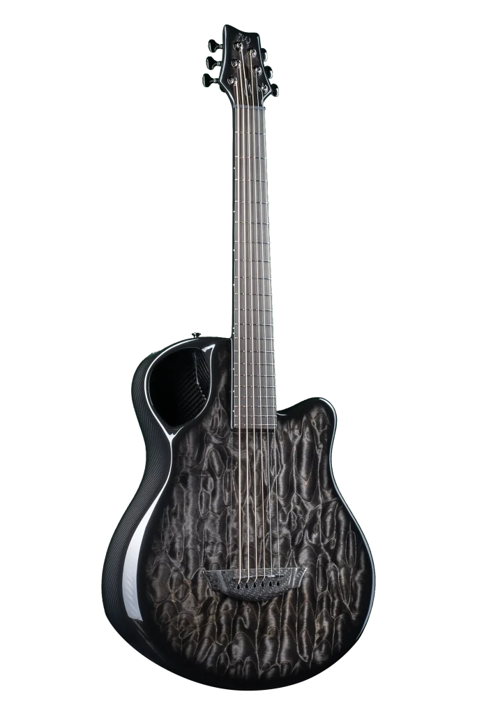 X7 Black Quilted Maple - Emerald Guitars