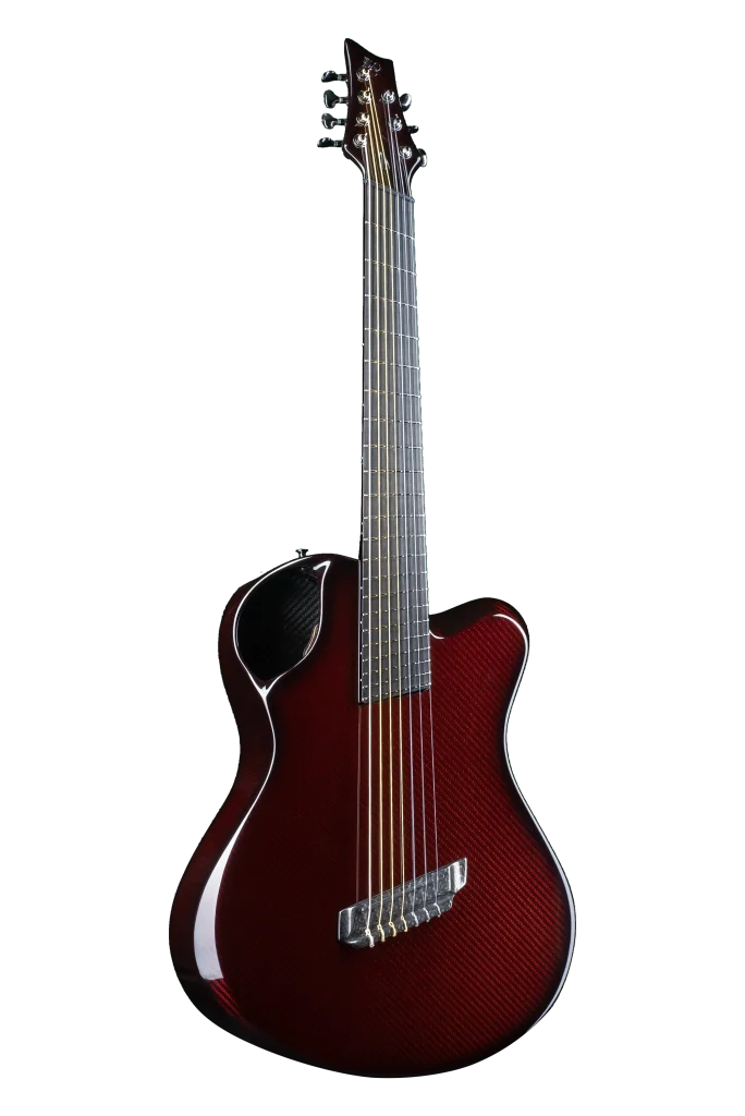 X20-7 String Nylon Red (B-Stock) - Emerald Guitars