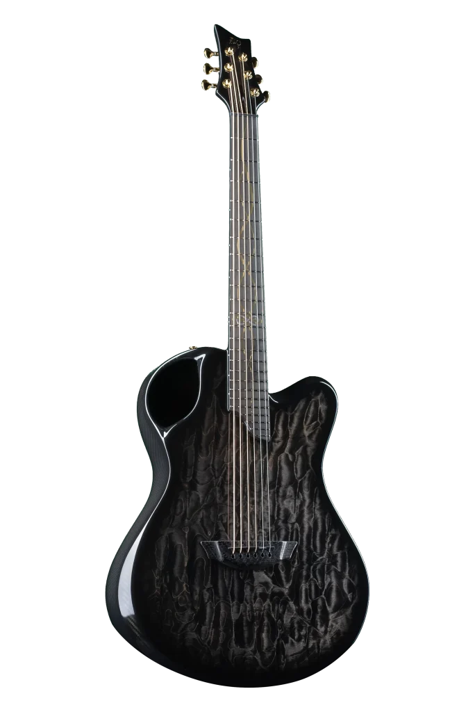 X20 Black Quilted Maple - Emerald Guitars