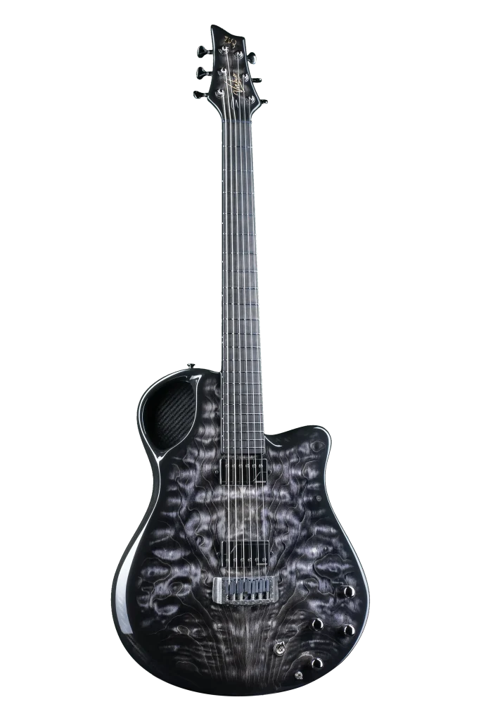 Virtuo Black Quilted Maple - Emerald Guitars