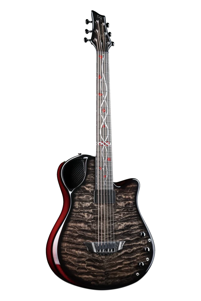 X10 Black Quilted Maple - Emerald Guitars