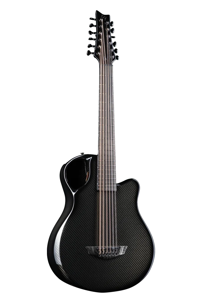 X7-12 String Black - Emerald Guitars