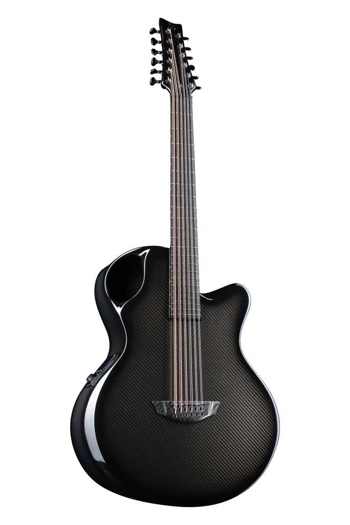 X30-12 String Black - Emerald Guitars