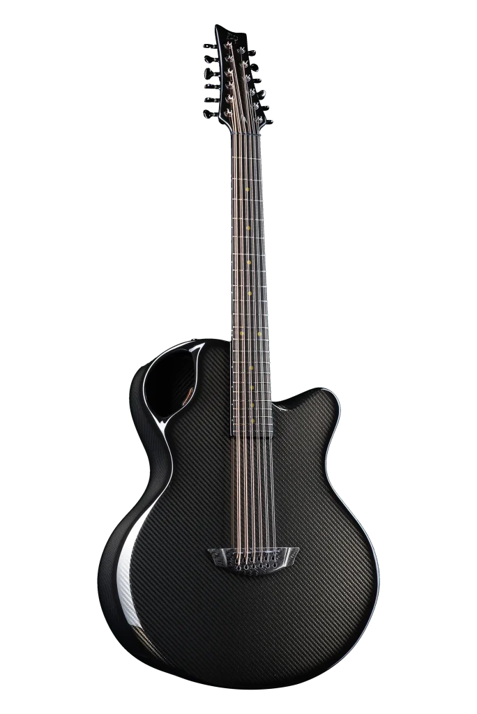 X30-12 String Black - Emerald Guitars