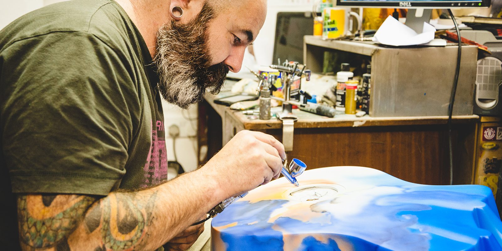 Phil Atkinson: The Artist Behind Emerald's Art Guitars - Emerald Guitars